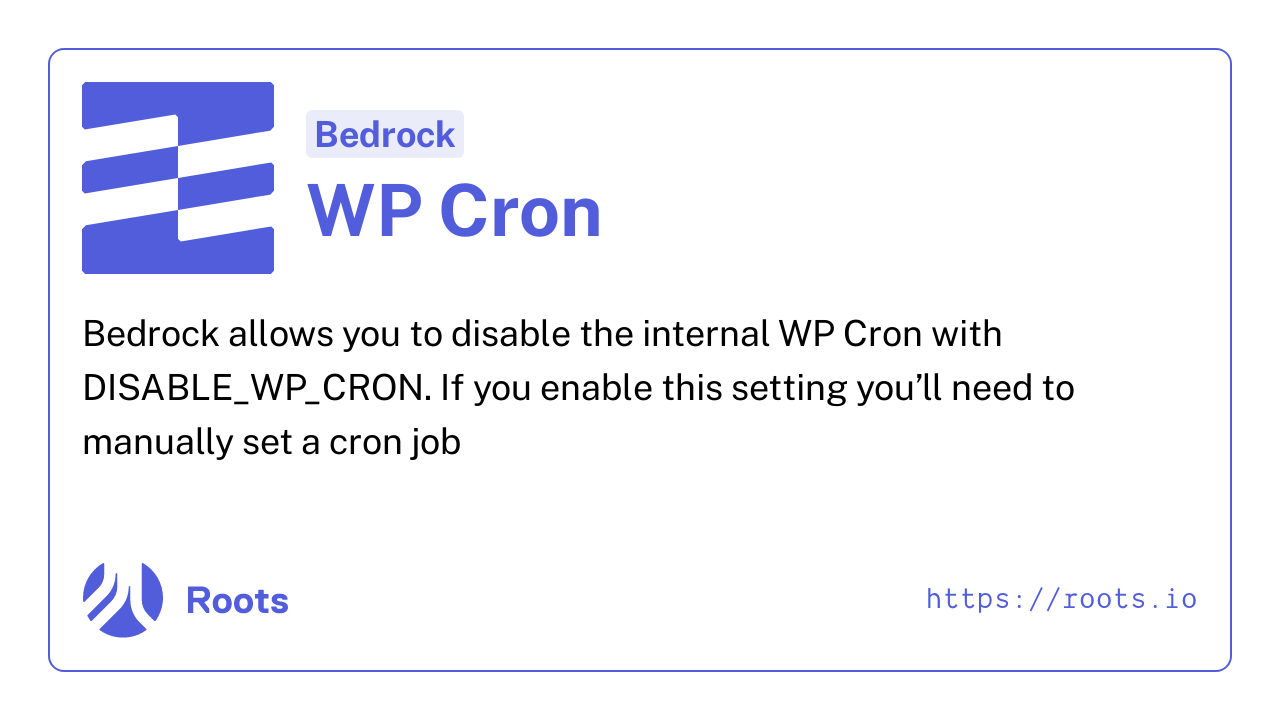 Wp Cron Bedrock Docs Roots