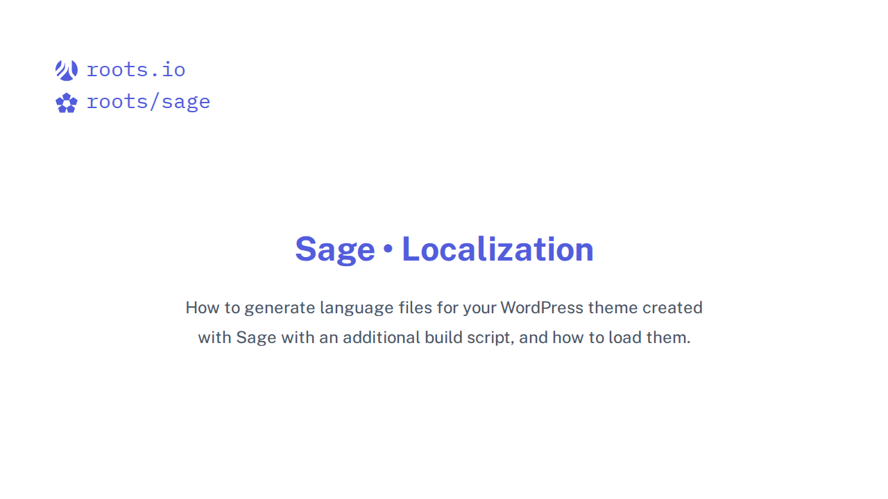 Localization | Sage Docs | Roots